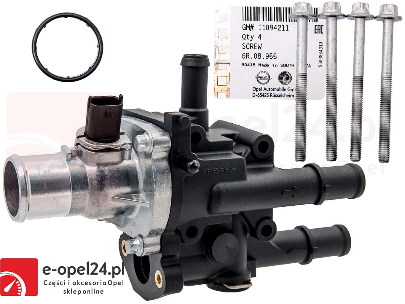 Termostat z obudową do silników 1.6 1.8 - 1338177 | e-opel24.pl